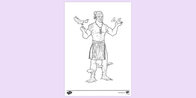 FREE! - Tane Mahuta Colouring Sheet | Colouring Sheets