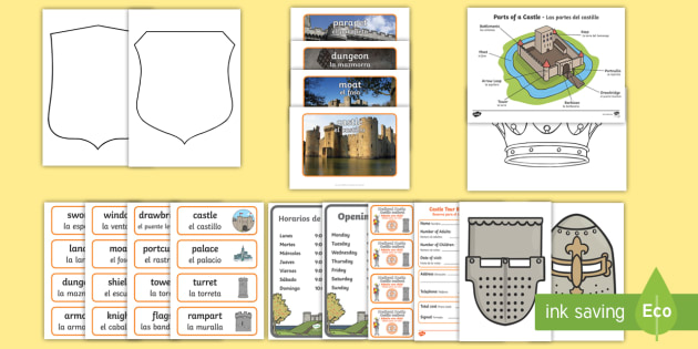 Medieval Castle Role-Play Pack English/Spanish - EAL, Medieval