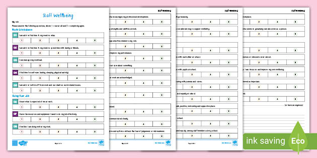 Ofsted Staff Wellbeing Questionnaire | Mental Health Survey