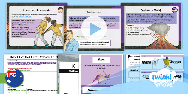 Move PE Year 3 Dance: Extreme Earth Lesson 1: Volcanic Eruption