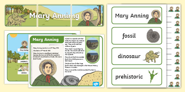 Mary Anning Display Pack (teacher made)