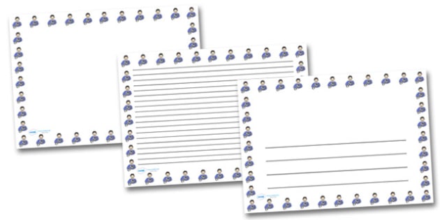 Boy Touching Cat Landscape Page Borders- Landscape Page Borders