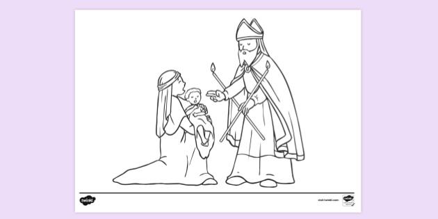 FREE! - Saint Blaise Colouring Sheet | Colouring Sheets