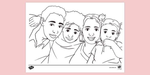 FREE! - My Family Colouring Page | Colouring Sheets
