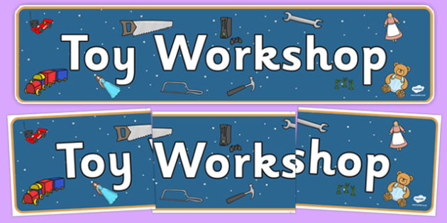 👉 Toy Workshop Display Banner