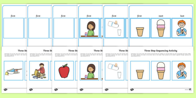 Workstation Pack: Three Step Sequencing Activity Pack