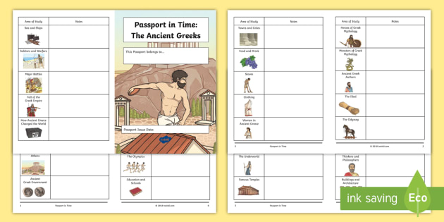 Learning Passport: Ancient Greek Culture Checklist
