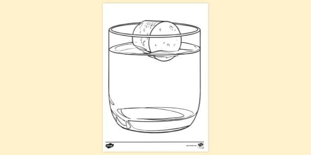 FREE! - Cork Floating in Water Colouring | Colouring Sheets