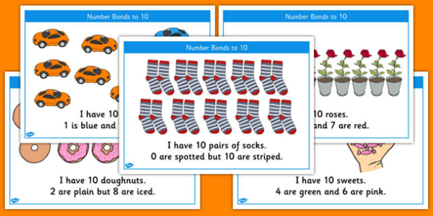 Number Bonds to 10 Word Stories (teacher made)