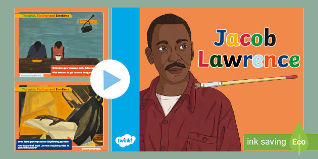 Art for Wellbeing: Jacob Lawrence PowerPoint (teacher made)
