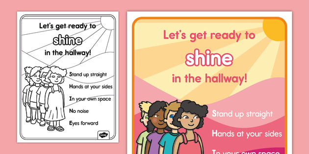 Let's Get Ready to Shine! Poster (teacher made)