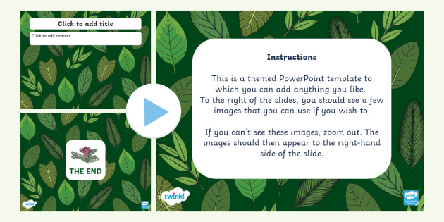 FREE! - Leaf PowerPoint Template (teacher made)