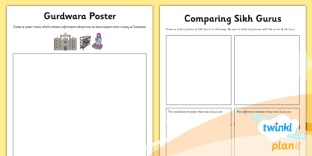 RE: Sikhism Year 3 Unit Home Learning Tasks