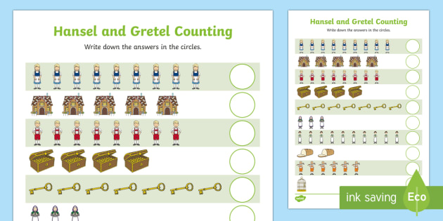 Hansel and Gretel Counting Sheet