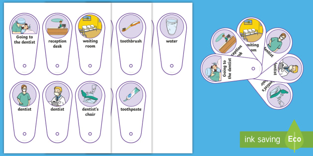Going to the Dentist Communication Fan (teacher made)