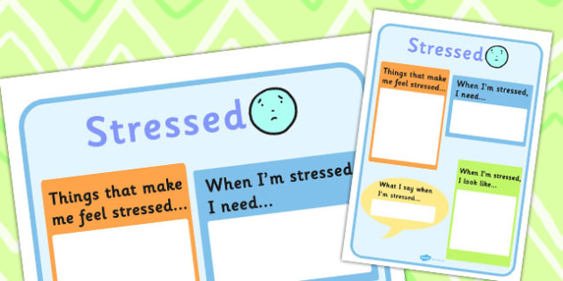 Stressed Writing Template (teacher made)