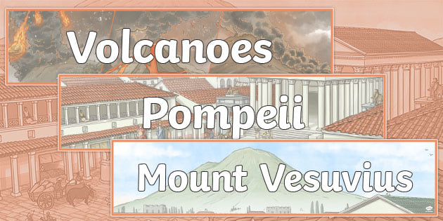 Volcanoes Display Banners (teacher made)