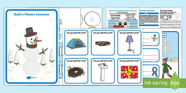 Winter Phonics Fun Bumper Pack (teacher made)