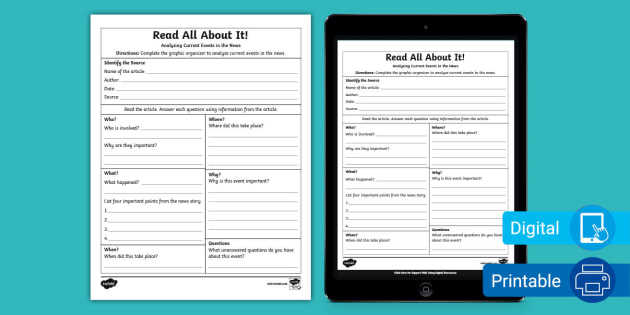 Current Event Worksheet