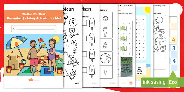 Foundation Phase December Holiday Activity Book | Printable