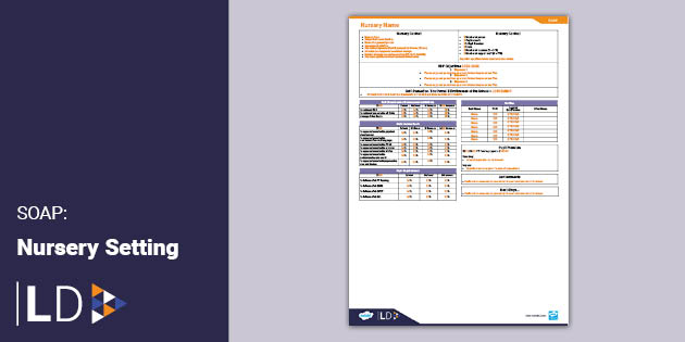 SOAP: Nursery Setting (teacher made)