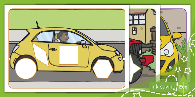 👉 2D Shapes Transport Sorter Game (teacher made)