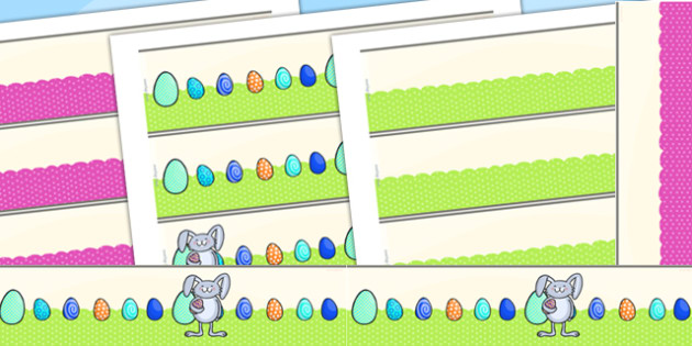 Easter Themed Boarder Pieces (Teacher-Made)