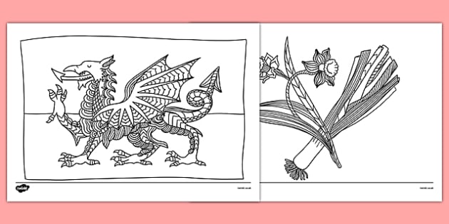 Fun Welsh Mindfulness Colouring Sheets - Learning Resources