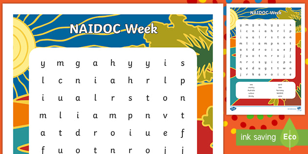 * NEW * NAIDOC Week 2019 Word Search