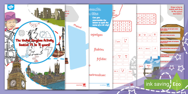 The United Kingdom Activity Booklet (Ages 9 - 11)