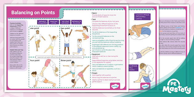 Gymnastics Activity Cards | twinkl.ca