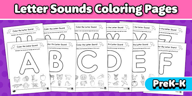 beginning sounds coloring pages