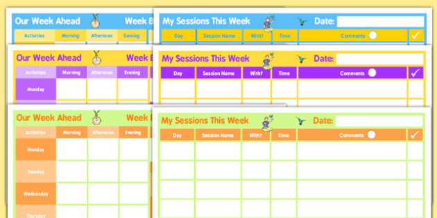SEN Weekly Home Educator Planner
