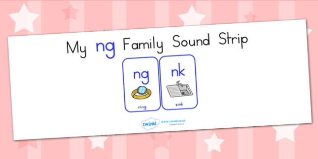 FREE! - My Ng Family Sound Strip (teacher made)
