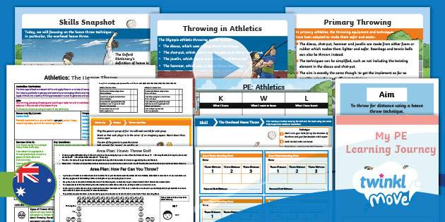 Move PE Y6 Athletics: Lesson 6: The Heave Throw Lesson Pack
