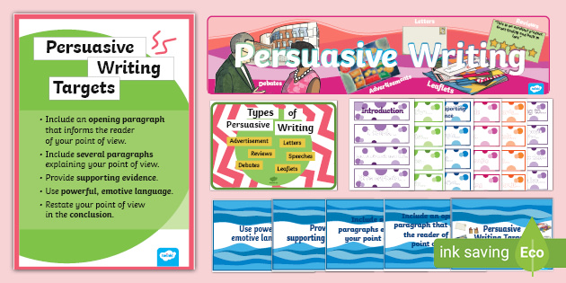 Persuasive Writing Poster Pack - CfE (Second) - Twinkl