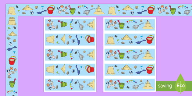 Sand Area Display Borders (teacher made)