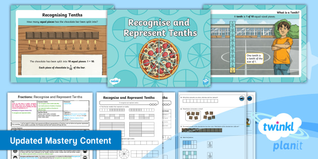 Y3 Count Up and Down in Tenths Planit Maths Lesson 5
