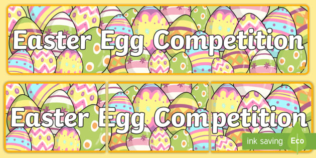 Easter Egg Competition (teacher made)