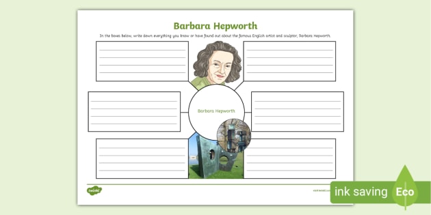 Barbara Hepworth Mind Map,Barbara Hepworth (teacher made)