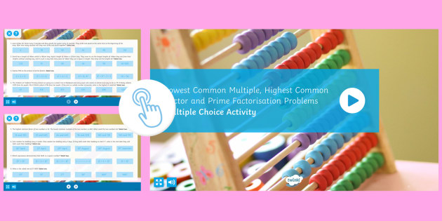 Secondary Maths Lowest Common Multiples Highest Common Factors And Prime Secondary Maths Lowest Common Multiples Highest Common Factors And Prime