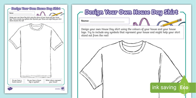 Design Your Own House Day Shirt (Teacher-Made)