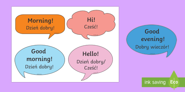 Social Greetings Prompt Cards English/Polish (teacher made)