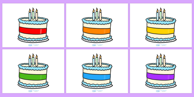 FREE! - Editable Birthday Cakes (3 Candles) - Birthday, cake, editable