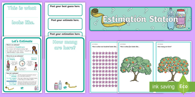 Estimation Station | Estimation Display Pack | Twinkl