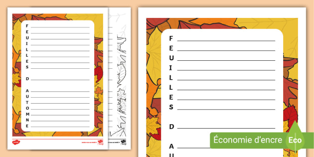 Poésie feuilles d'automne | Ressources pédagogiques
