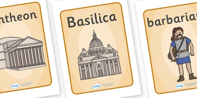 FREE! - The Romans Display Posters (teacher made)