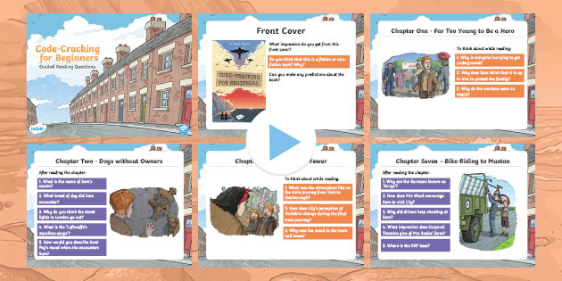 'Code-Cracking for Beginners' KS2 Guided Reading Questions PowerPoint