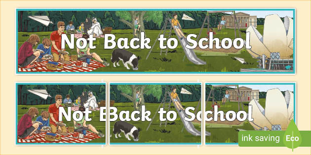 Not Back to School Banner