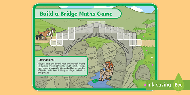 Build a Bridge Maths Board Game (teacher made)